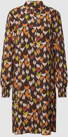 Marc Cain Hemdblusenkleid mit Allover-Muster