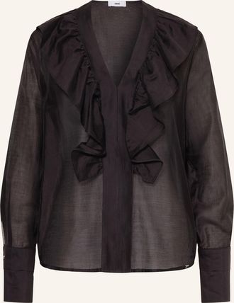 Cinque Cinque Blusenshirt Cipiera Mit R&uuml;schen schwarz