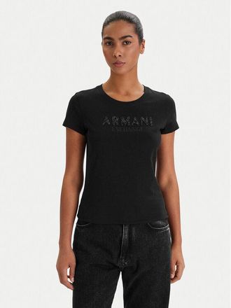 A|X Armani Exchange T-Shirt XW002106 AF10356 UC001 Schwarz Slim Fit