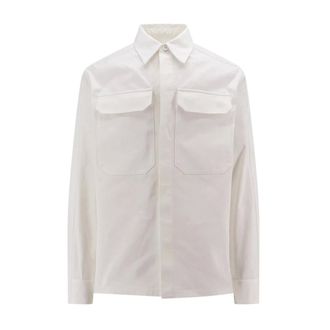 Jil Sander Homme, Chemises, Blanc, Taille: 2XL Cotton Shirt