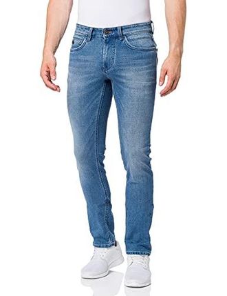 Hattric Harris Cross-Denim Pantalon, Bleu (Light Blue 41), W36/L34 (Taille Fabricant: 36/34) Homme