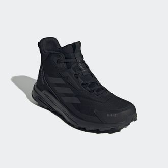 ADIDAS TERREX Wanderschuh ADIDAS TERREX TERREX ANYLANDER MID RAIN.RDY, Herren, Gr. 43, schwarz (core schwarz, core schwarz, grau four), Textil, Schuhe Wanderschuh, 
