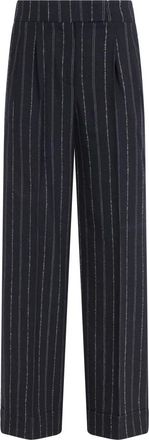 PESERICO Femme, Pantalons, Gris, Taille: 38 FR Wide Pantalons