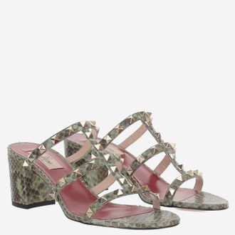 Valentino Garavani Womens Sandals Astrid Green