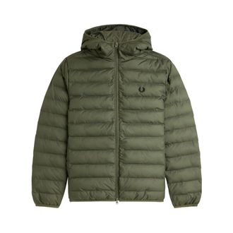 Fred Perry Kapuzen-Isolationsjacke - - Jackets - Herren - Gr&uuml;n - S