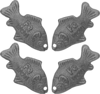 Lurrose Eisenkochger&auml;t 4 St&uuml;ck Eisenfisch in Fischform aus Nat&uuml;rlichem Material zur Unterst&uuml;tzung der Eisenspeicher bei Sportlern und Schwangeren Wiederverwen