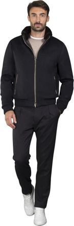Moorer Homme, Vestes, Bleu, Taille: L Bellati Bomber