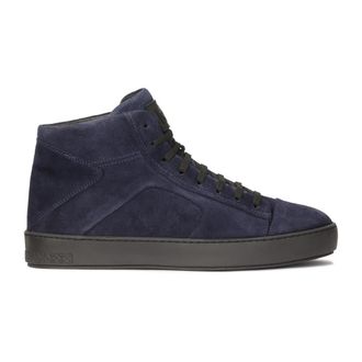Kazar Dunkelblaue Sneakers mit hohem Schn&uuml;rverschluss - - Shoes - Herren - Blau - 44 EU