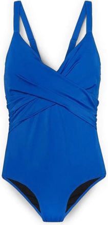 Elena Miro Femme, Maillots de bain, Bleu, Taille: 46 FR Maillot de bain une pi&egrave;ce drap&eacute;