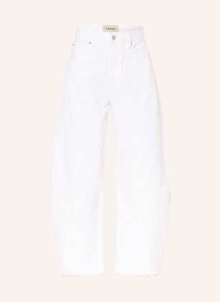 Frame Denim Frame Barrel Jeans The Bubble Crop weiss
