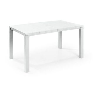 Keter Outdoor Gartentisch aus Kunstharz Wei&szlig; rechteckig 147x90 cm - Keter