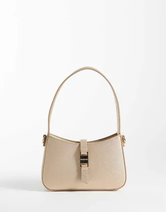 Valentino Slope - Mini-sac port&eacute; &eacute;paule &agrave; boucle - Dor&eacute; p&acirc;le