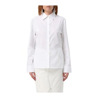 Jacquemus Femme, Blouses et Chemises, Blanc, Taille: 38 FR Chemise Popeline &Eacute;l&eacute;gante