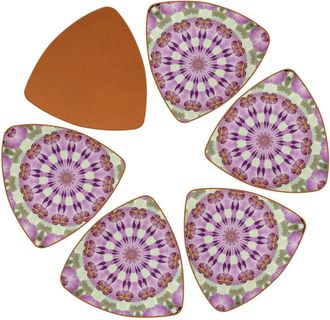 Generic Untersetzer für Getränke, 6 Stück, effektiver Schutz des Desktops, um Schäden zu verhindern, böhmische Mandala-Blume (4)