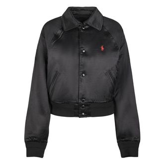 Polo Ralph Lauren Bomberjacke aus Webstoff - - Jackets - Damen - Schwarzk - M