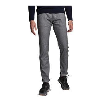 Jacob Cohen 5P Comfort PPT Str Solid - Homme - Pantalons - Gris - Taille: W38