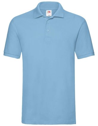 Fruit Of The Loom Herren Poloshirt, Blau (Sky Blue), XXX-Large