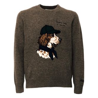 MC2 Saint Barth Strickpullover mit Rundhalsausschnitt - - Knitwear - Herren - Braun - S