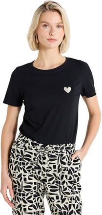 Grain de Malice T-Shirt col Rond Femme - Noir - Taille XL