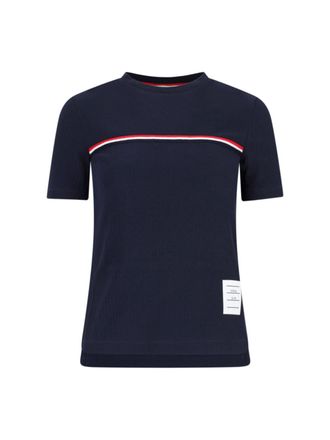 Thom Browne Three Stripes Logo T-Shirt