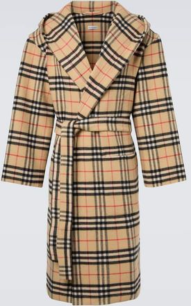Burberry Morgenmantel Burberry Check aus Wolle und Kaschmir
