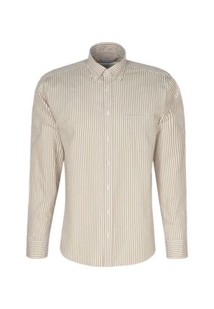 Seidensticker Herren Casual Hemd - Regular Fit - Bügelleicht - Button-Down-Kragen - Langarm - 100% Baumwolle
