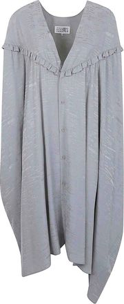Maison Margiela Knielanges Kleid - Grau