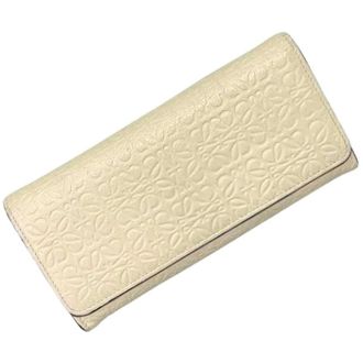 Loewe Pre-owned Long wallet (bi-fold) - Femme - Pre-owned - Beige - Taille: ONE Size