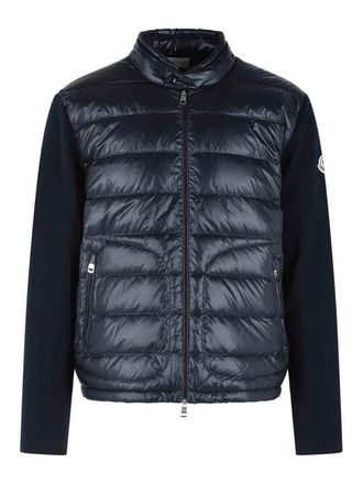 Moncler Blouson Rembourr&eacute; - Bleu Fonc&eacute;