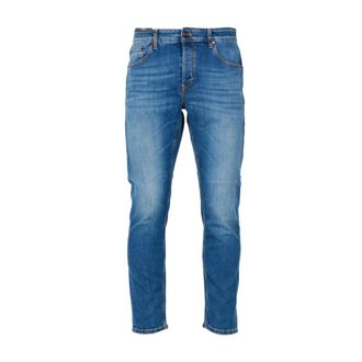 Pantaloni Torino Homme, Jeans, Bleu, Taille: W36 Stretch Denim Jeans Tapered Fit