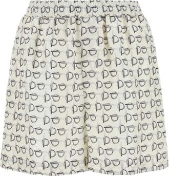 Burberry Femme, Shorts, Blanc, Taille: 34 FR B Silk Shorts