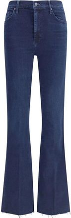 Mother Femme, Jeans, Bleu, Taille: W26 Jean Flare Court Effiloch&eacute; Weekender
