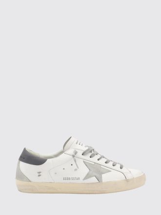 Golden Goose Baskets Super-Star en cuir de veau &agrave; effet us&eacute;
