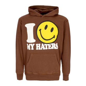 Market Smiley Hater Hoodie Leichter Sweatshirt - - Sweatshirts & Hoodies - Herren - Braun - XL