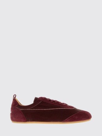 Jil Sander Baskets Etage en velours et daim avec tirant arri&egrave;re