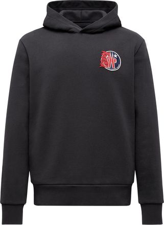 Moncler Star Logo Patch Cotton Hoodie