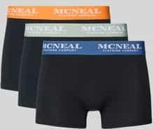 Mc Neal Slim Fit Trunks mit Logo-Stitching im 3er-Pack