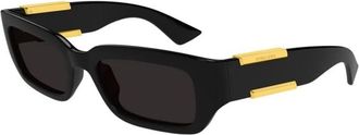 Bottega Veneta Eckige Sonnenbrille - - Accessories - unisex - Schwarzk - 53 MM