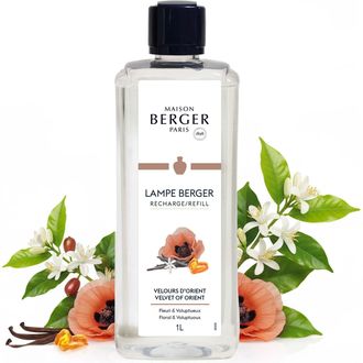 Maison Berger Maison Berger - Samt aus dem Orient Lampe Berger Nachf&uuml;llflasche 1 L - Kaffeeblume & Orangenbl&uuml;te - Sinnlicher, orientalischer Duft - Neutralisation d