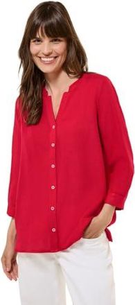Cecil 3411474 Tunique en Lin mélangé avec Boutons, Rouge Pomme glacé, XXL Femmes