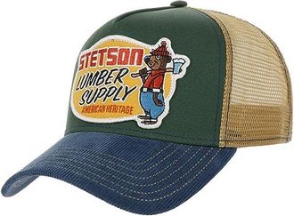 Stetson Casquette Lumber Supply Trucker Homme - de Baseball Mesh Snapback, avec visière, visière Hiver Automne Été Printemps Printemps-été - Taille Unique Sma
