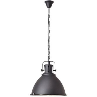 Brilliant Lampe Jesper suspension 47cm verre noir 1x A60, E27, 60W, adapt&eacute; aux lampes standard (non incluses) &Eacute;chelle a ++ &agrave; e La cha&icirc;ne peut &ecirc;tre raccourcie