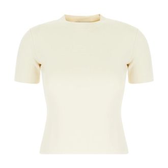 Max Mara L&auml;ssiges Baumwoll T-Shirt f&uuml;r Frauen - - Tops - Damen - Beige - S