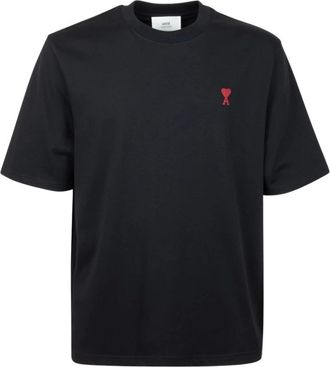 Ami Homme, Tops, Noir, Taille: M De Coeur T-Shirt