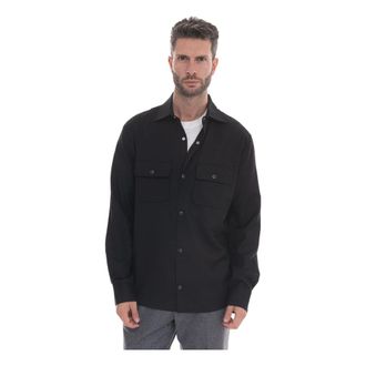 Marco Pescarolo Next Overshirt - - Jackets - Herren - Schwarzk - L