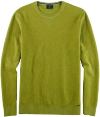 Olymp Vielseitiger Herren V-Ausschnitt Pullover in Limone - - Knitwear - Herren - Gr&uuml;n - M