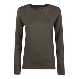 Majestic Filatures Haut &agrave; manches longues - Femme - Tops - Vert - Taille: 38 FR
