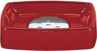 Kleine Wolke 5061459853 Easy Seifenschale, mohnrot