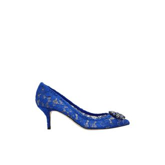 Dolce & Gabbana Bellucci Spitze Stiletto-Pumps - - Shoes - Damen - Blau - 36 EU