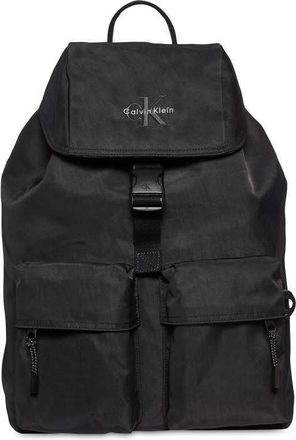 Calvin Klein Jeans Nylon-Rucksack in Schwarz mit Außentaschen-Bunt